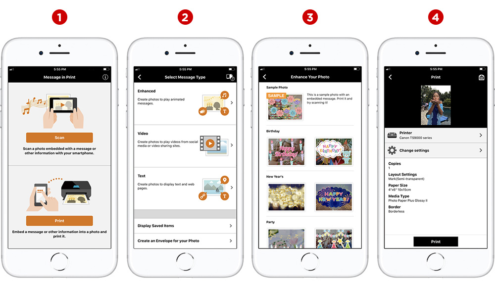 Canon Message In Print | Printer and Scanner App